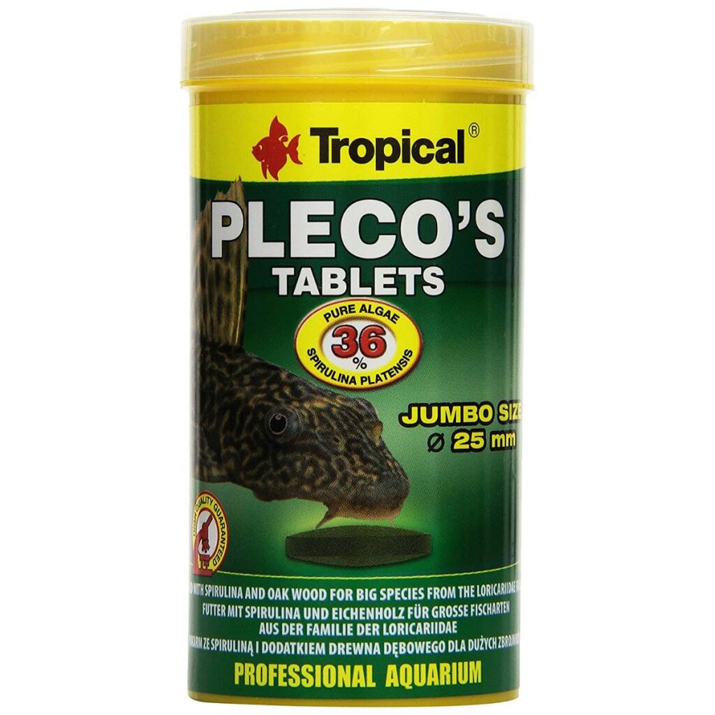 Tropical Plecos Algae Wafer Tablets 250ml /135g (Item code-20774 ...