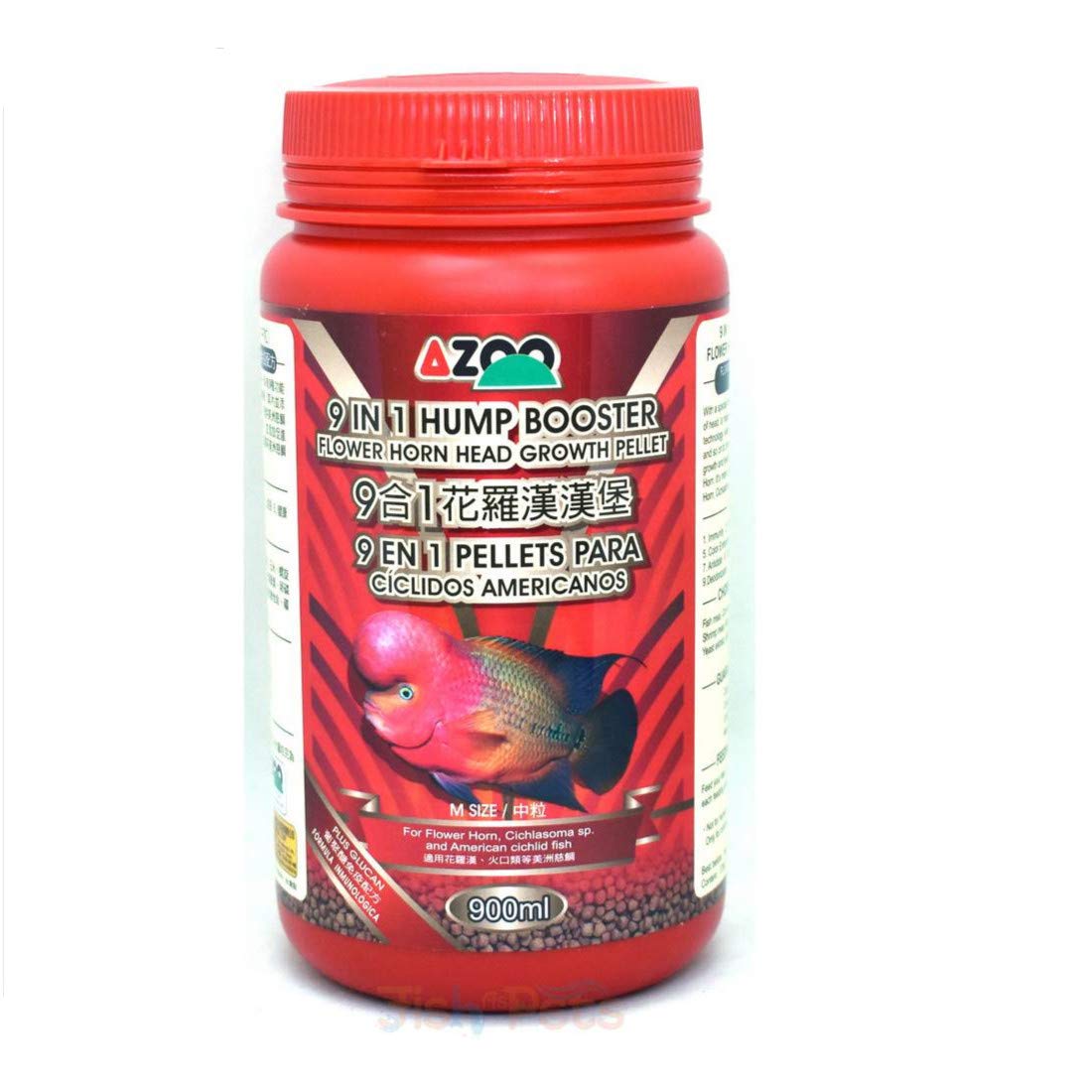Azoo Hump Booster Flower Horn Pellet Fish Food – Aquanature Online