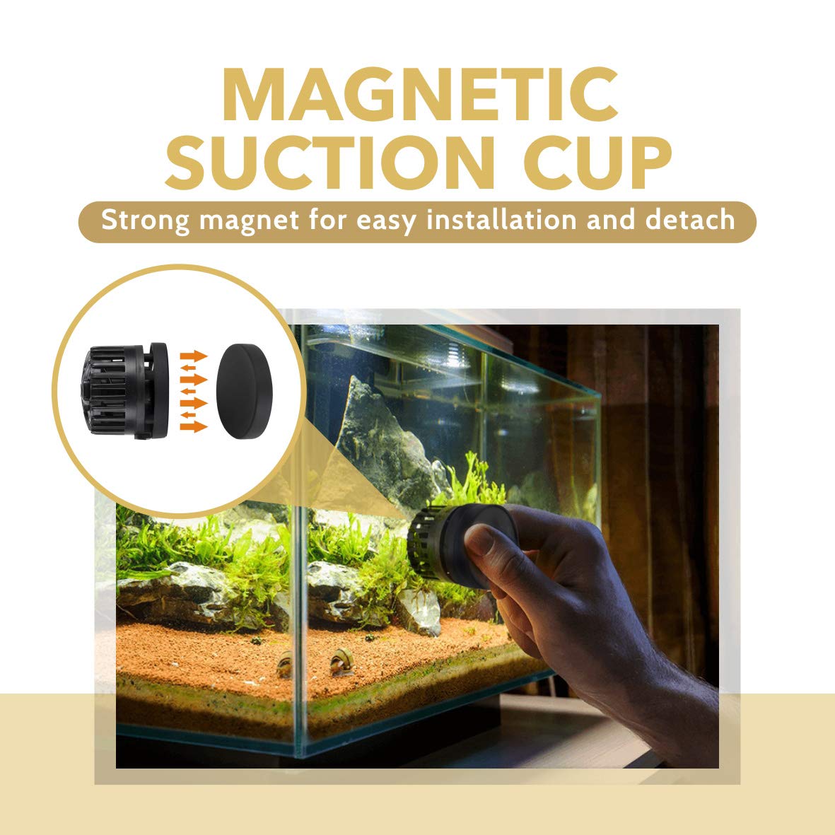 hygger Mini Wave Maker Magnetic DC Powerhead with LED Display ...