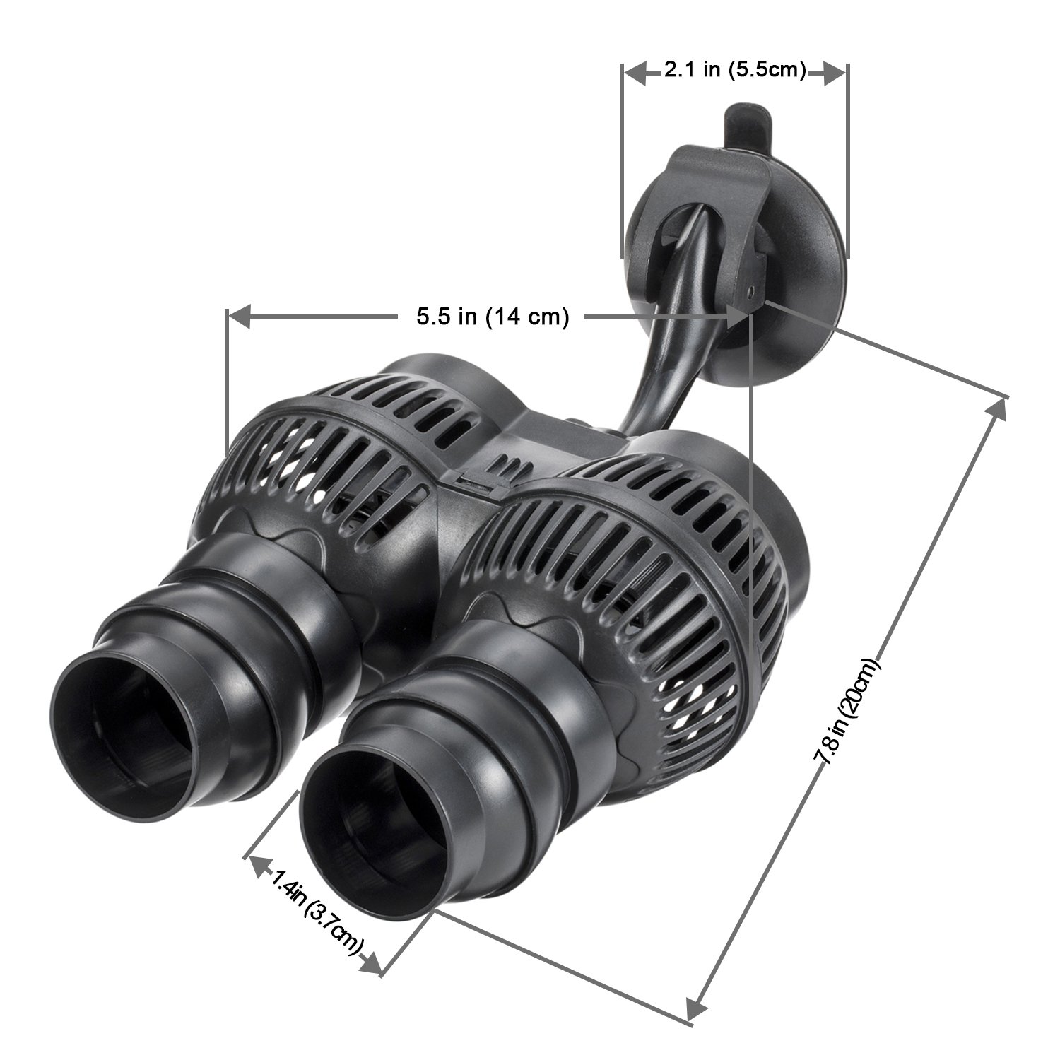 Hygger Submersible Aquarium Powerhead 2000GPH Fish Tank Wavemaker ...