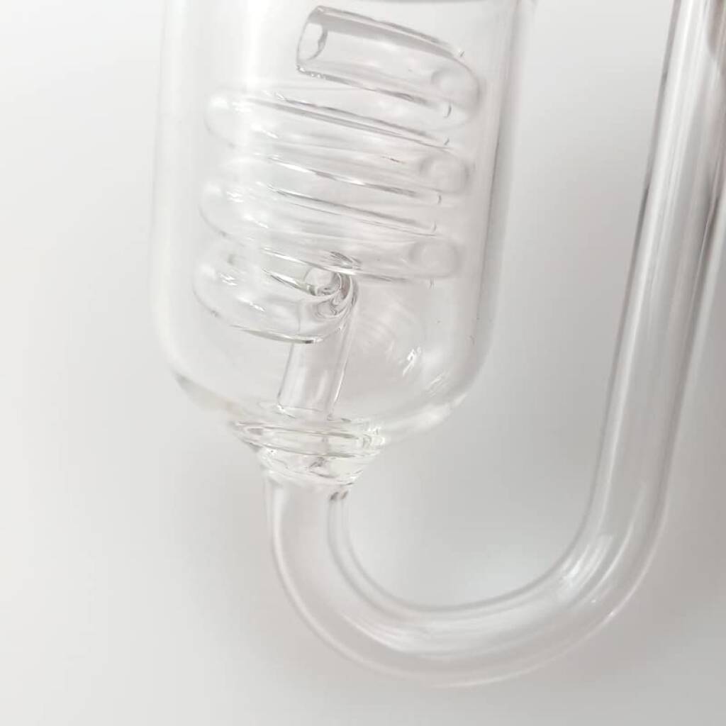 AquaNature Flower Shape Spiral Glass Co2 Diffuser for Planted Aquarium ...