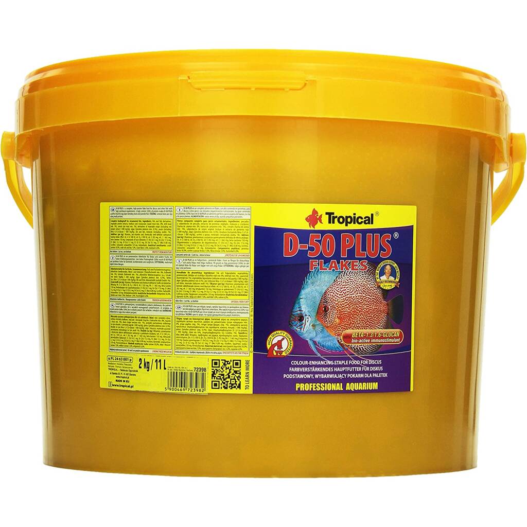 Tropical D-50 Plus Tropical D-50 Plus Color-Enhancing Flake Food For ...