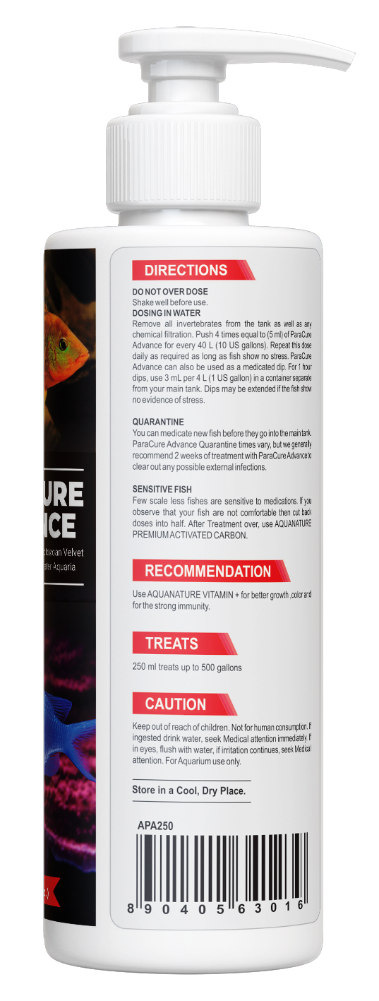 AquaNature Paracure Advance Treats Parasitic Diseases,Protozoan Velvet ...