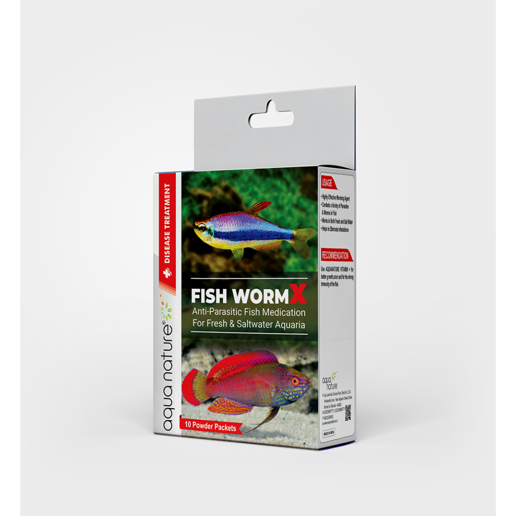 AquaNature Fish WormX Anti- Parasitic Fish Medication for Freshwater ...