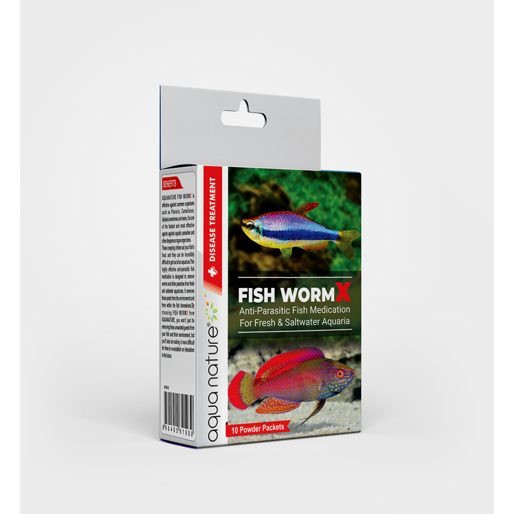 AquaNature Fish WormX Anti- Parasitic Fish Medication for Freshwater ...