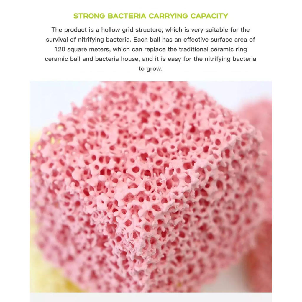 AquaNature High Quality Bio Porous Bacteria Culture Brick Cube Bio ...