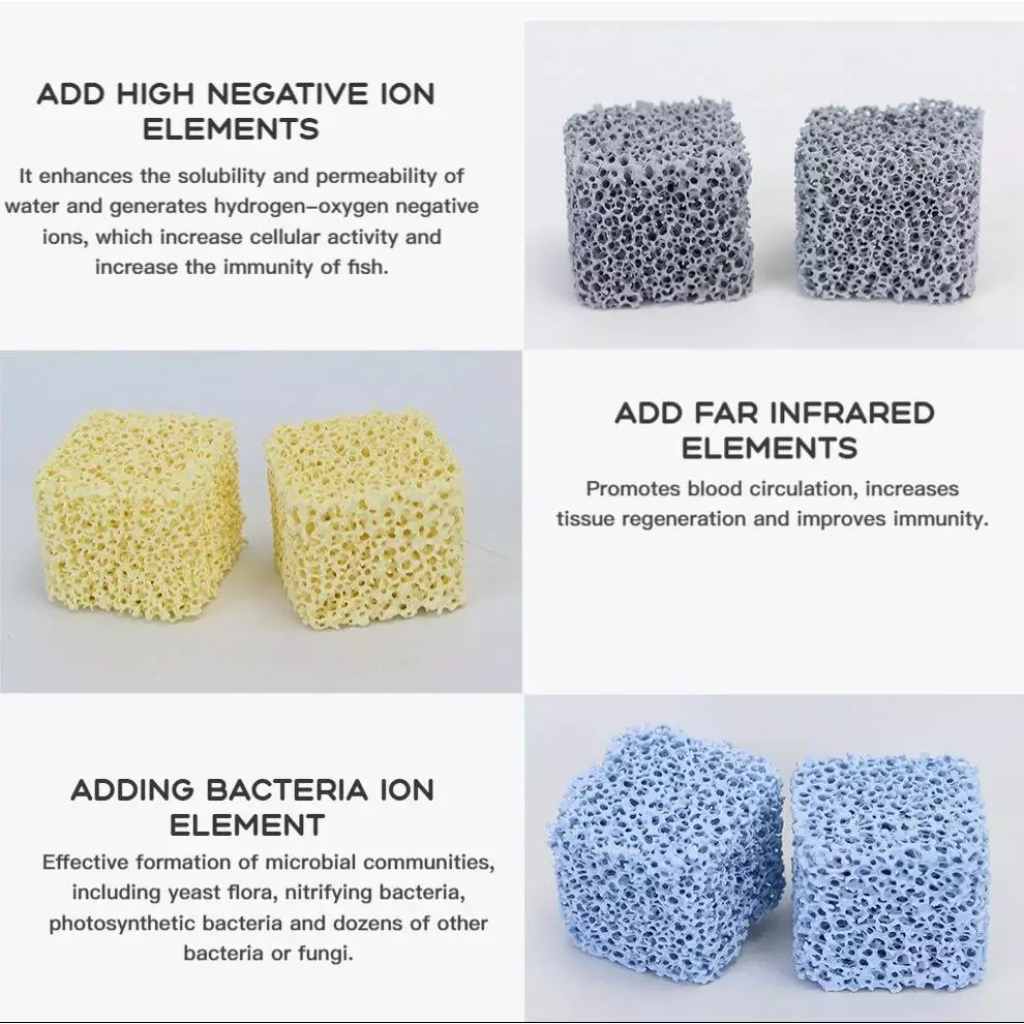 AquaNature High Quality Bio Porous Bacteria Culture Brick Cube Bio ...