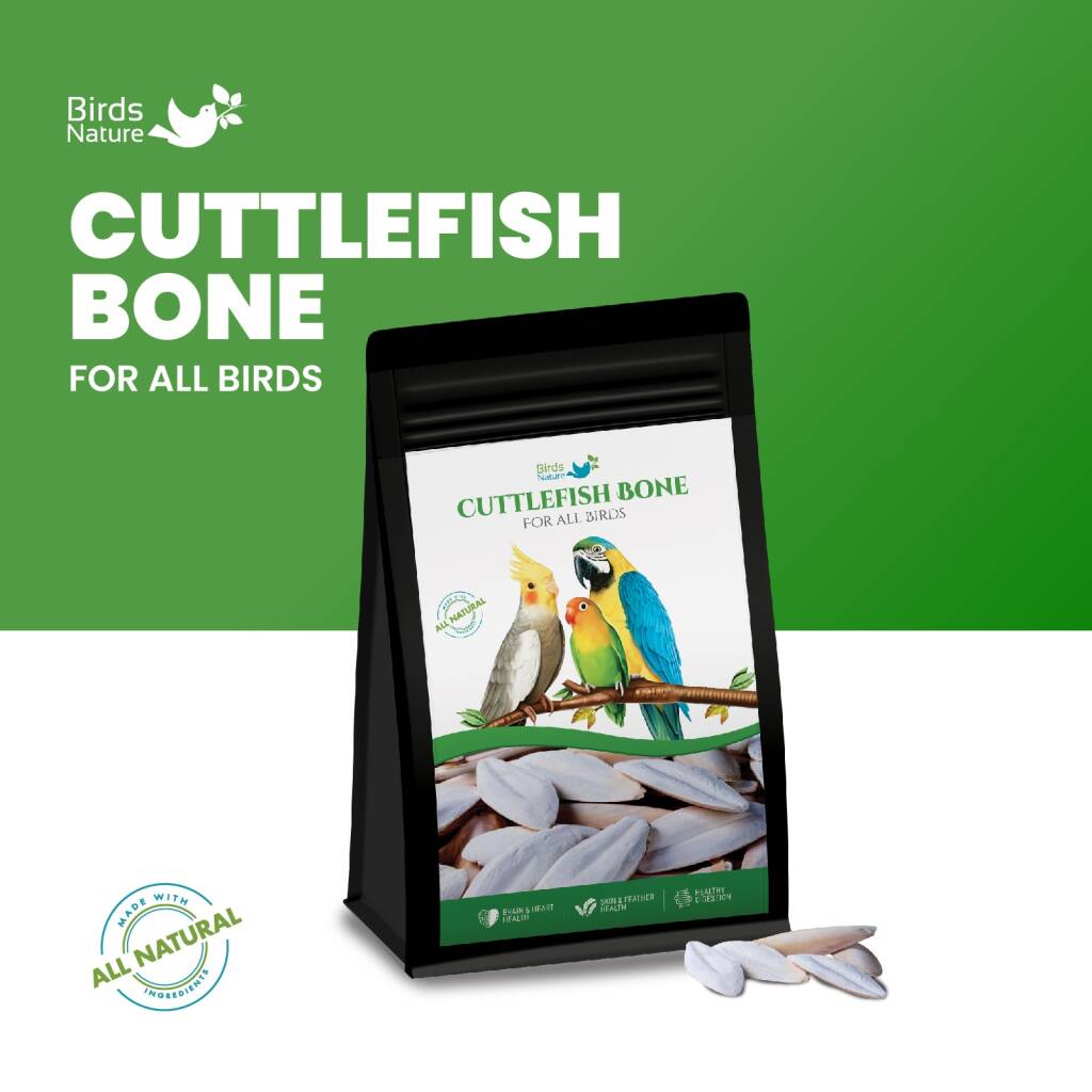 BirdsNature Cuttlefish Bone For All Birds , High Calcium Mineral Block ...