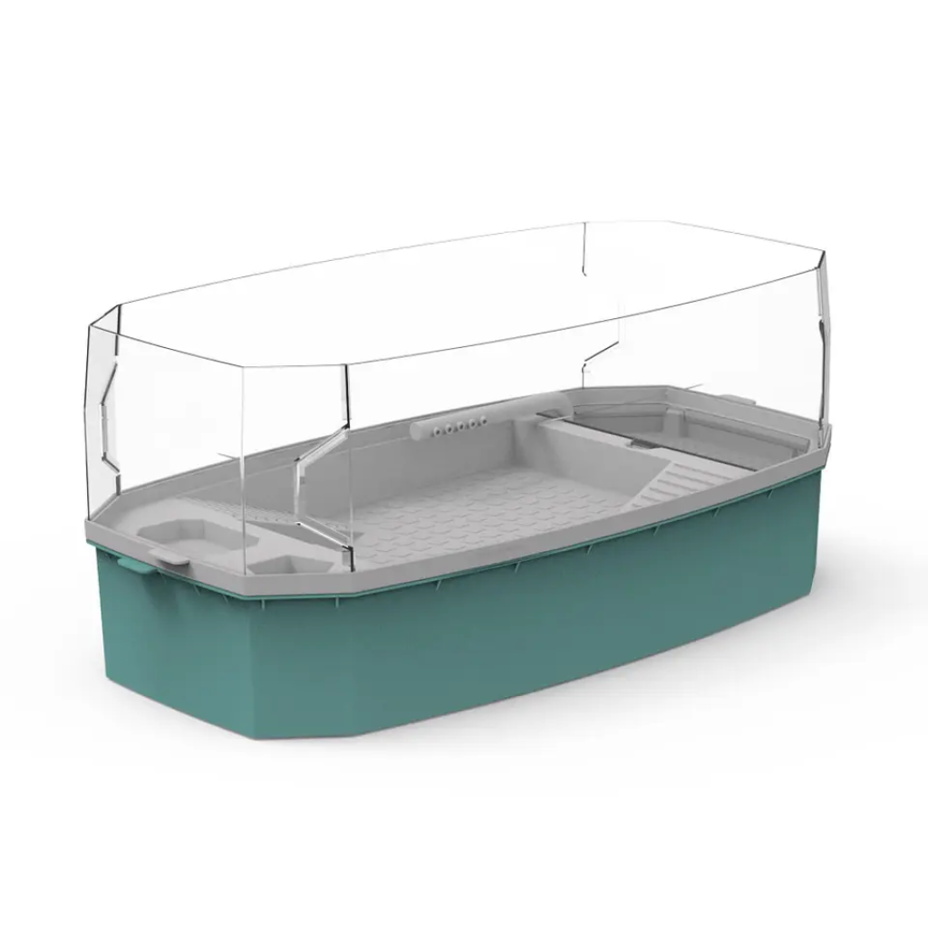 NomoyPet Detachable Escape-Proof Turtle Tank Terrarium For Turtles ...